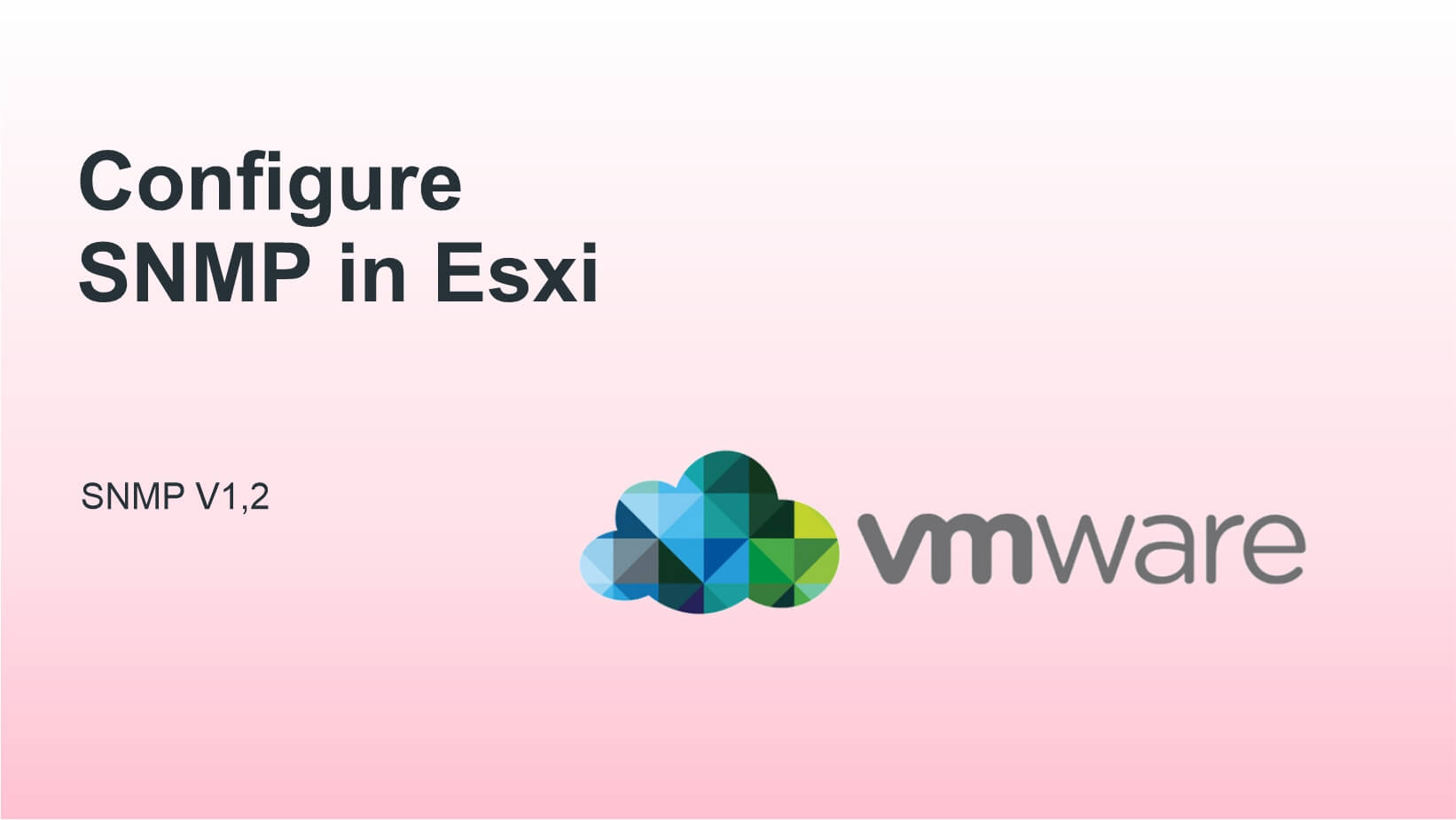 پیکربندی و فعالسازی SNMP در ESXI | گروه مهندسی ITProPlus